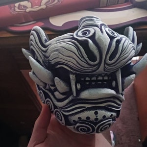 Wolf Mask Wolf Oni Berserk Menpo Mask Samurai Fenrir - Etsy