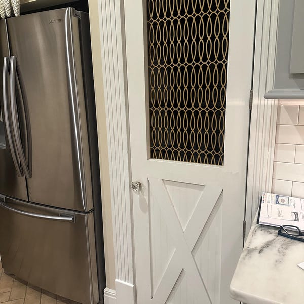 Asa Mini Insert Sample Custom Decorative Mullion Door Kitchen Bath ...