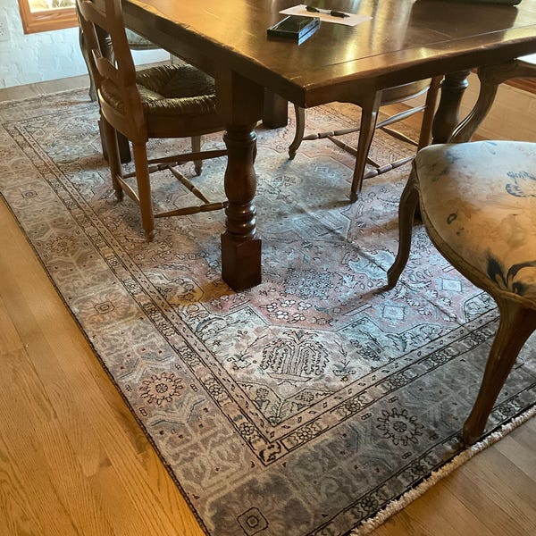 1920s Antique Caucasian Rug 3'11x6'5 Ft Geometric Rug/ Afghan Handmade ...