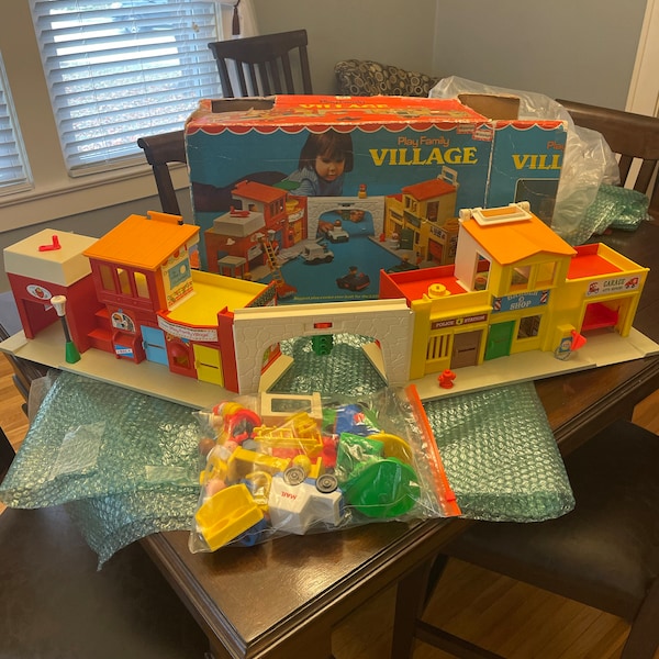 Vintage Fisher Price Kitchen Set #919, Complete With Box, Made in UK ...