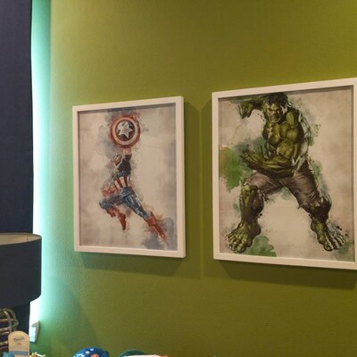 Marvel Avengers Poster Set All 4 Poster Set Captain America, Iron Man ...