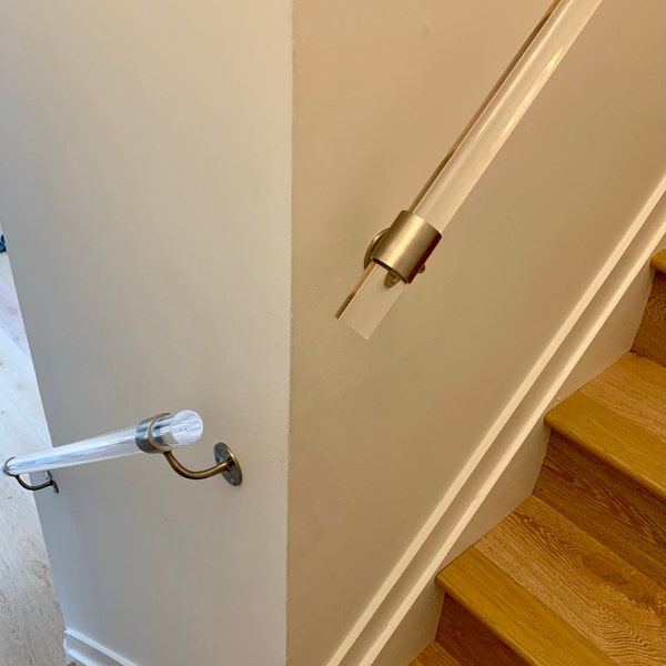 Custom Lucite Stair Railing or Handrail by Luxholdups in Polished ...