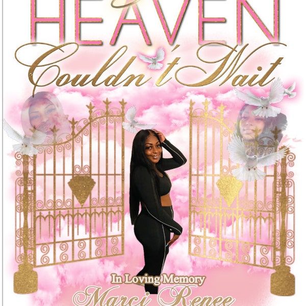 In Loving Memory Gold Frame Memorial PNG Template| Instant Download ...