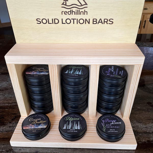 Modern Lip Balm Displays for Standard Sized Tubes & Jumbo Cardboard Tubes 17 or 22 Mm Holes ...