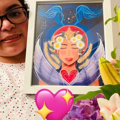 Spiritual Muse felicidad Spiritual Art Spiritual Decor Connection Print ...