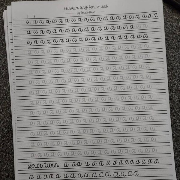 102 Page Cozy Study Hand Writing Practice Workbook Sheet Printable ...