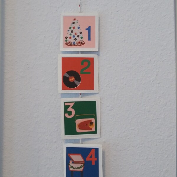 Christmas Music Advent Calendar Stickers: DIY Craft Gift - Etsy