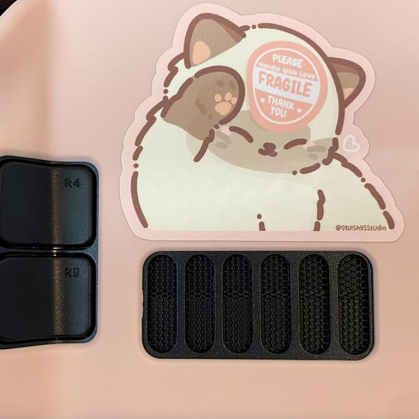 Please Handle With Love FRAGILE Sticker | Cat Meme Stickers | Kawaii ...