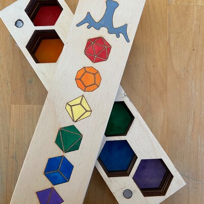 Dice Vault Moon Phase Dice Box Celestial Tabletop Gaming TTRPG RPG ...