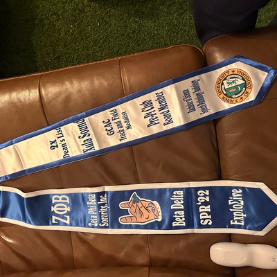 Dual Colored Panel Custom Graduation Stole HBCU Style - Etsy