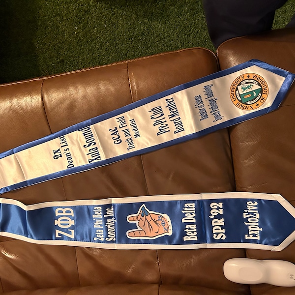 Dual Colored Panel Custom Graduation Stole (HBCU Style) - Etsy