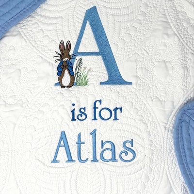 Easter Bunny Basket With Name, Custom Personalization, Plush Bunny ...