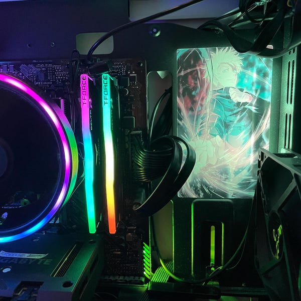 Custom Pc Plate, Gaming Computer Custom RGB Psu Cover Plate, PSU Shroud ...