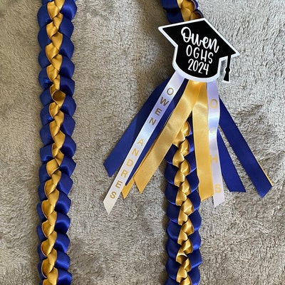 Custom Open Ended 2024 Graduation Lei Sash Stole Style With Wide 7/8 ...