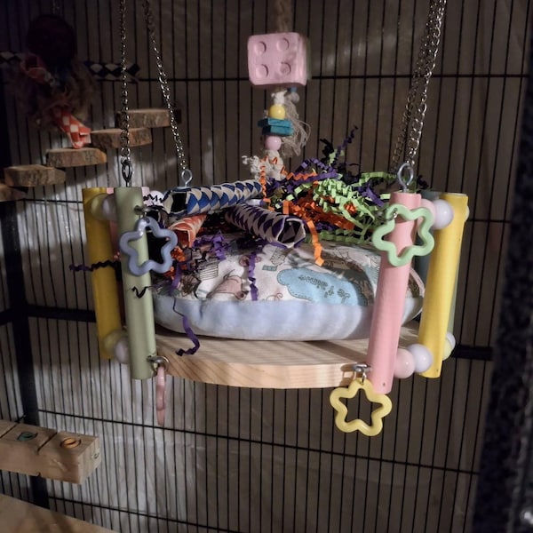 Balsa Cube Trio W/corks - Soft, Natural Balsa Wood Bird Toy - for Small ...
