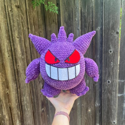 CROCHET PATTERN Gengar Amigurumi Pokemon PDF File English, French - Etsy