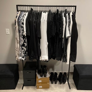 Ceiling Clothes Rack// Clothing Rack // Ceiling Rack // Ceiling Storage ...