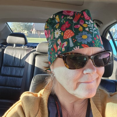 Scrub Cap With Buttons / Scrub Caps / Medical Scrub Cap / - Etsy