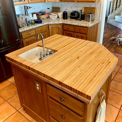 Custom Butcher Block Wood Countertops - Etsy