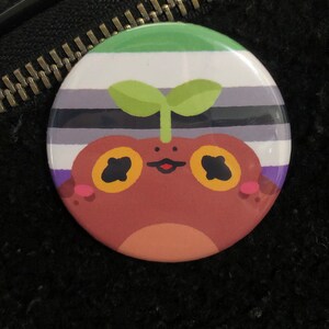 Demiboy Pin Queer Art Frog Buttons LGBT Pins - Etsy