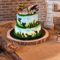 Big Mouth Bass Fishing Edible Cake Topper Image Cupcakes, Father's Day ...