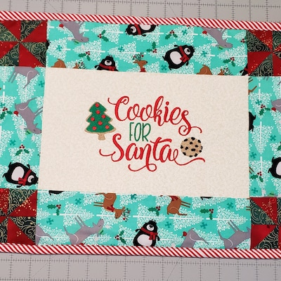 Cookies for Santa Embroidery Design 6 Sizes 10 Formats Dst Exp Hus Jef ...