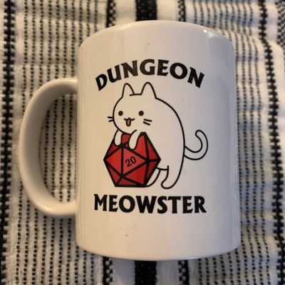 Dungeon Meowster Mug Funny Dnd Dungeon Master Gift for Cat Lovers - Etsy