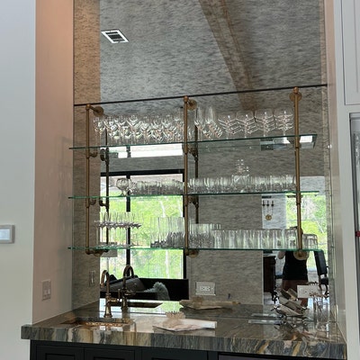 Ceiling-mounted French Bistro Shelves for Bar or Kitchen - Etsy