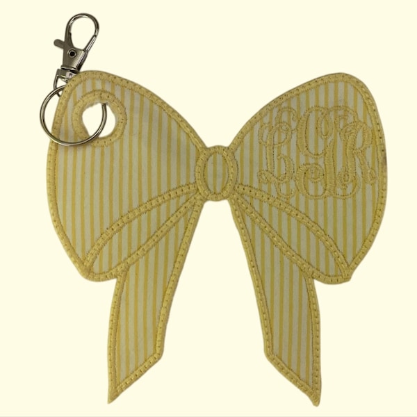 In the Hoop Bag Tag Machine Embroidery File, Luggage Tag Embroidery ...