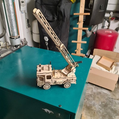 Cnc Laser Cutting Toy Fire Truck 3d. Svg, Pdf, Dxf File A Gift for a ...