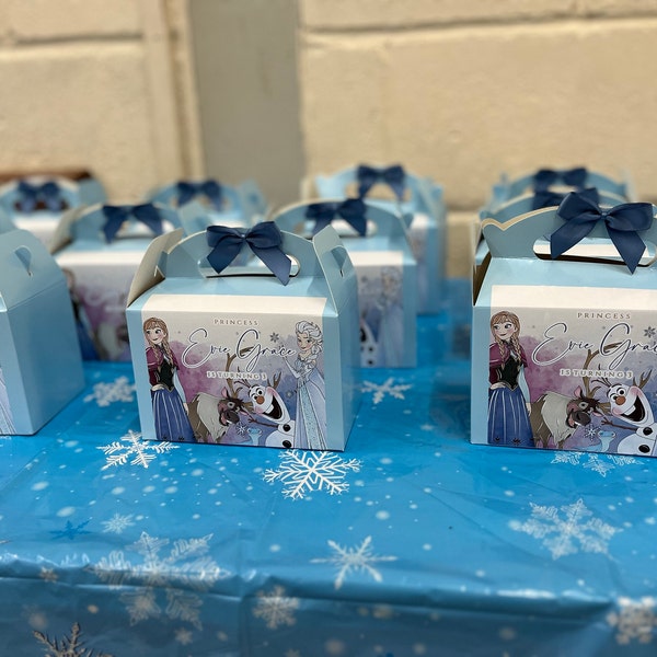 Children’s Party Box | FROZEN ANNA ELSA | Personalised Kids Luxe Picnic ...