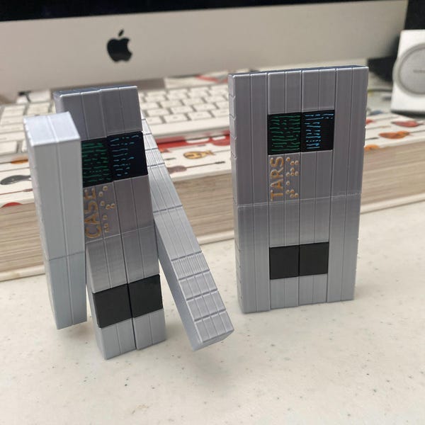 Interstellar Movie - TARS. CASE. & KIPP Robot Custom Model Figure 3D ...