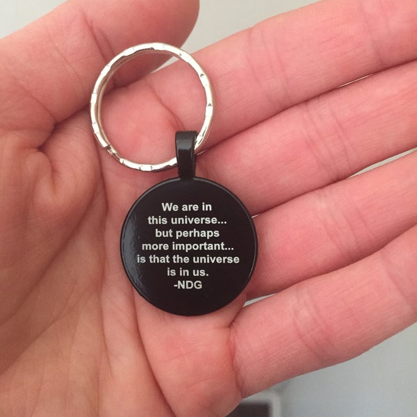 Astronomy Gift Personalized Key Chain Nebula Andromeda Space Key Ring ...