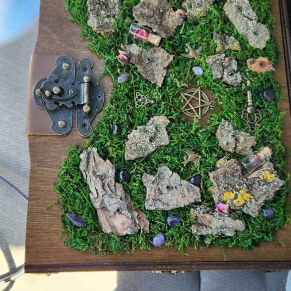 Leather Magic Locks Book of Shadows Empty Blank Pages Handmade ...