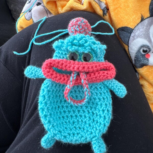 Monster Keychain Crochet Pattern PDF | Key Fob Cover | Amigurumi Key ...