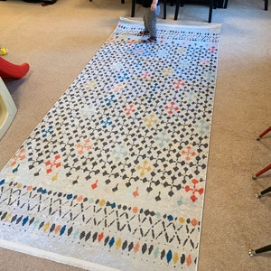 Turkish Beige Rust Orange Rug Medallion Vintage Style 8 X 10 | Etsy