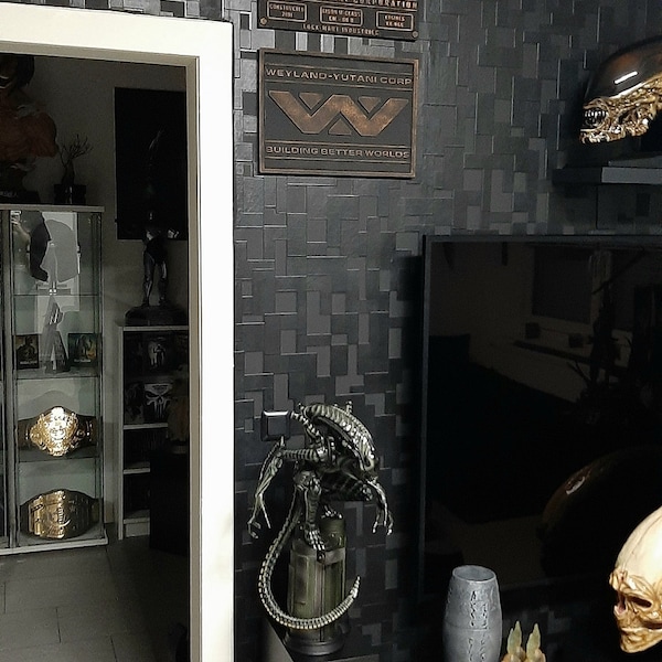 Alien Xenomorph Movie Gift. Weyland Yutani 3D Printed Sign. - Etsy