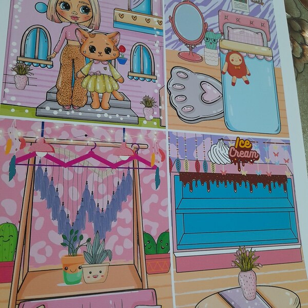 Paper Doll | Printable Paper Doll | Avatar World | Busy Book | Digital ...