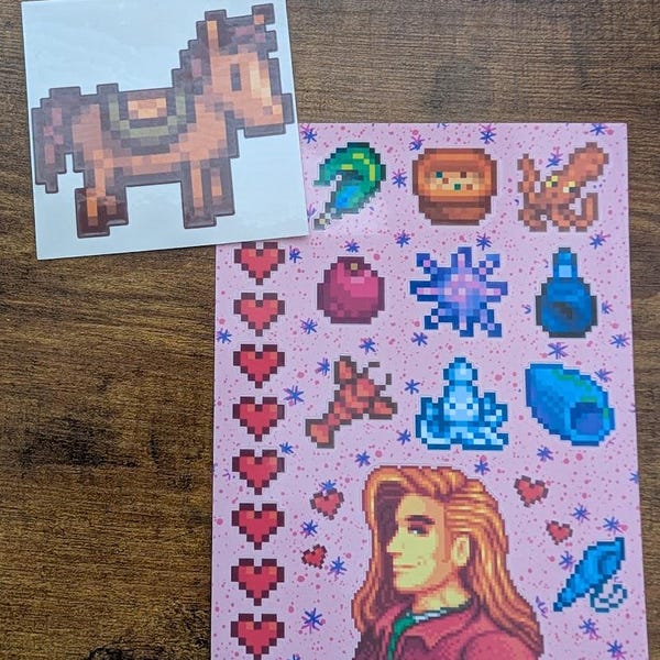 Stardew Valley - Krobus Character Personality Sticker Sheet | SDV ...
