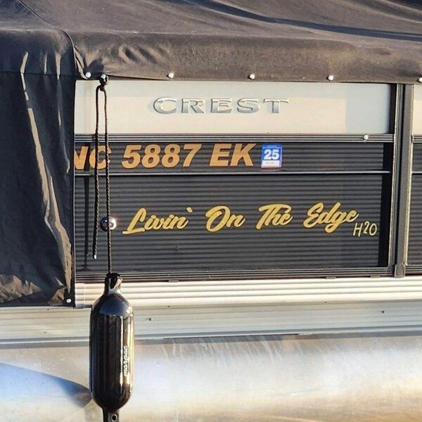 Boat Vinyl Decal Stickers | Personalized Boat Decal | Custom Boat ...