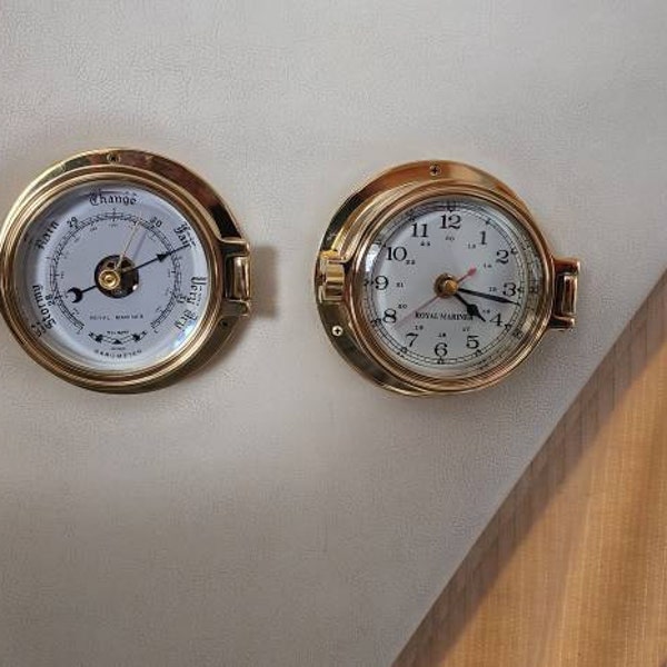 Tide Clock FREE Shipping 4.56in 1.5lb 116mm 670 Grams Brass Clock Tidal ...