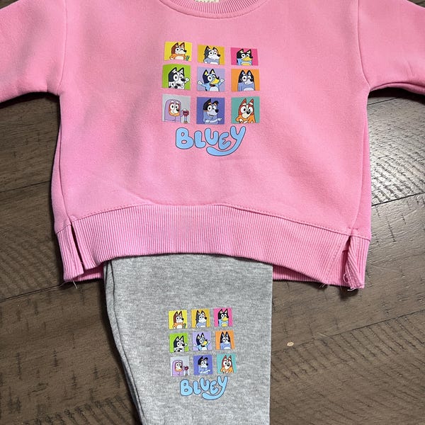 Bluey 4th of July Ready to Press DTF, Full Color Bluey Transfer Prints ...