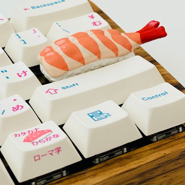 Shrimp Sushi Keycaps Handmade Resin Custom Artisan - Etsy