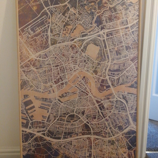 Rotterdam Map, Rotterdam Netherlands City Map, Art Print (4554) - Etsy
