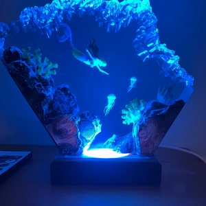 Headphone Stand,night Light,epoxy Lamp,resin Lamp,resin Night Light ...