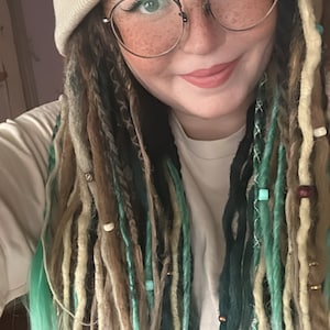 Natural Herbalist Dreadlocks Extensions Synthetic Dreads Brown Red Dark ...