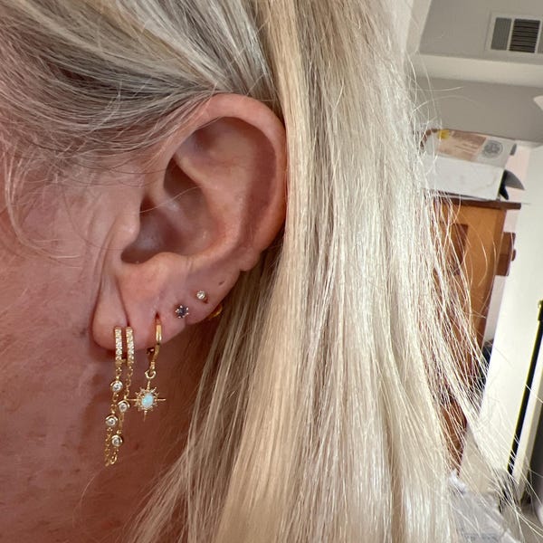 Vermeil Tarnish Proof Hypoallergenic CZ Stone Lariat Necklace - Etsy