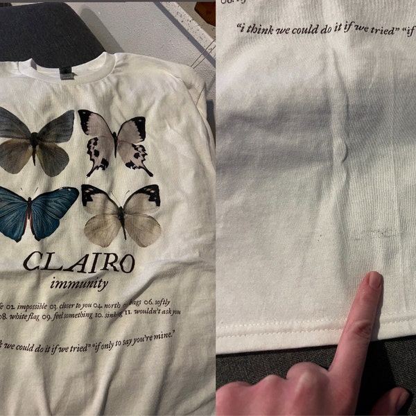 Clairo Unisex T-shirt - Immunity Album Tee - Music Merch for Gift ...