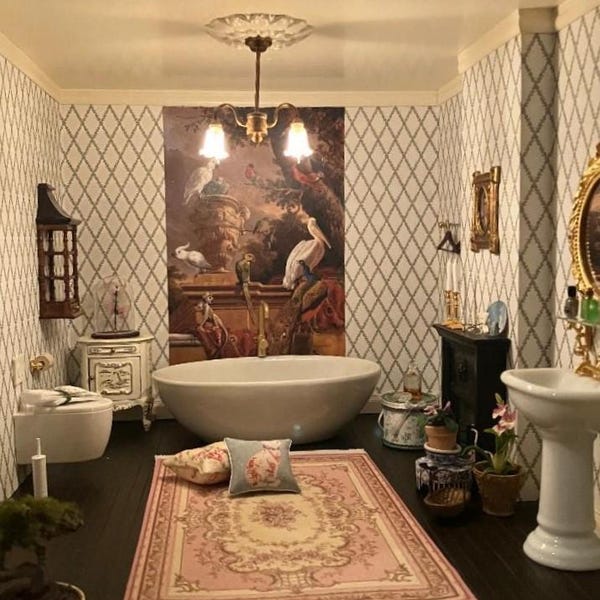 Bea Model Shower Tray With Box and Miniature Column in Colored Plastic ...