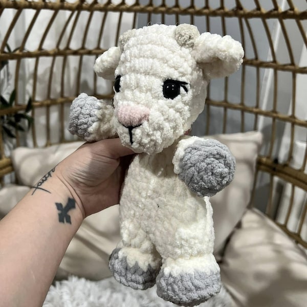 Crochet Baby Goat Lovey Pattern – Greta, No-sew Amigurumi (PDF Pattern ...